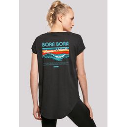 F4NT4STIC Damen T-Shirt "Bora Bora Leewards Island", schwarz, Gr. XS, Obermaterial: 100% Baumwolle, Shirts, Premium Qualit&auml;t
