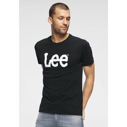 Lee Herren T-Shirt "Wobbly LOGO TEE", schwarz, Gr. S, bedruckt, Obermaterial: 100% Baumwolle, Shirts
