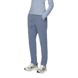 QS Damen Jogginghose, blau, Gr. 42, unifarben, Cord, Obermaterial: 100% Baumwolle, Hosen, mit Taschen