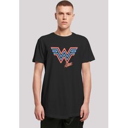 F4NT4STIC Herren T-Shirt "DC Comics Wonder Woman 84 Neon Emblem", schwarz, Gr. S, Obermaterial: 100% Baumwolle, Shirts, Print