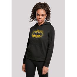 F4NT4STIC Damen Kapuzenpullover "DC Comics Batman Superheld Logo", schwarz, Gr. L, Obermaterial: 50% Baumwolle, 50% Polyester, Pullover, Print