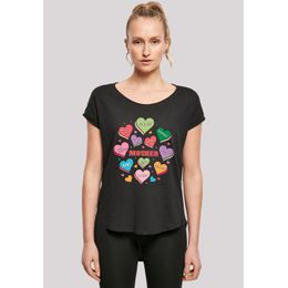F4NT4STIC Damen T-Shirt "Muttertag Mama Herzen", schwarz, Gr. XL, Obermaterial: 100% Baumwolle, Shirts, Premium Qualit&auml;t