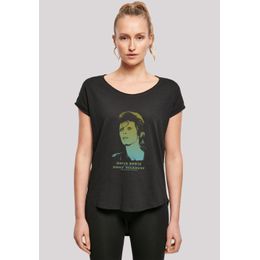 F4NT4STIC Damen T-Shirt "David Bowie Ziggy Gradient", schwarz, Gr. XS, Obermaterial: 100% Baumwolle, Shirts, Print