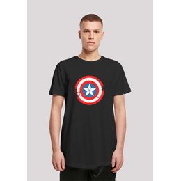 F4NT4STIC Herren T-Shirt "Marvel Captain America Civil War Schild", schwarz, Gr. S, Obermaterial: 100% Baumwolle, Shirts, Print