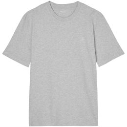 Marc O'Polo MARC O'POLO Herren T-Shirt, grau, Basic, Gr. L, Jersey, Obermaterial: 100% Baumwolle, Shirts, Logo-T-Shirt aus Bio-Baumwolle