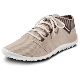 Leguano Damen Barfu&szlig;schuh "BEAT", Gr. 38, beige, Textil, Schuhe, Freizeitschuh, Halbschuh, Schn&uuml;rschuh f&uuml;r Maschinenw&auml;sche geeignet