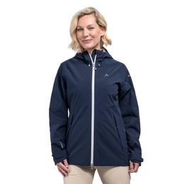 Schöffel SCHÖFFEL Damen Outdoorjacke, blau, Gr. 38, Taft, Obermaterial: 100% Polyester. Futter: 100% Polyester, Jacken, Wasser- und Windabweisend