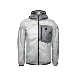 Blauer.USA Jacke 'Bray' Herren Gr&ouml;&szlig;e L dunkelgrau / schwarz / silber