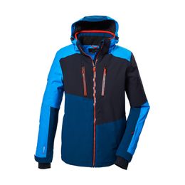Skijacke Killtec "KSW 70 MN SKI JCKT", Herren, Gr. XXL, blau (himmelblau), Oberstoff: 100% Polyester, Futter: 100% Polyester, Wattierung: 100% Polyester (recycelt), Jacken, Wasserdichte, atmungsaktive Herrenjacke mit Schneefang und Taschen