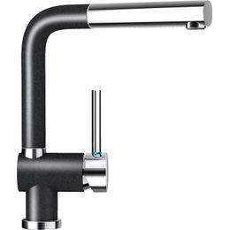 Küchenarmatur Schock "Piega", schwarz, B:22cm H:28,5cm Ø:5cm, Messing, Armaturen
