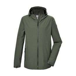 G.I.G.A. by Killtec Funktionsjacke "GS 80 MN JCKT", Herren, Gr. L, grün (olivgrün), Oberstoff: 100% Polyester, Futter: 100% Polyester (recycelt), G.I.G.A. DX BY KILLTEC, Jacken, Herrenjacke wasserdicht 8.000 mm, Kapuze, verstellbar