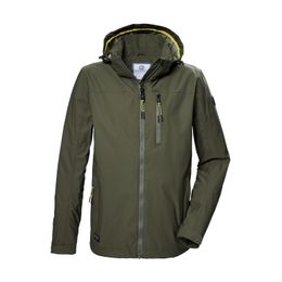 G.I.G.A. by Killtec Funktionsjacke "GS 81 MN JCKT", Herren, Gr. L, grün (olivgrün), Oberstoff: 100% Polyester, Futter: 100% Polyester (recycelt), G.I.G.A. DX BY KILLTEC, sportlich, Jacken, Wasserabweisende Herrenjacke, abnehmbare Kapuze