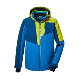 Skijacke Killtec "KSW 76 MN SKI JCKT", Herren, Gr. L, grün (limette), Oberstoff: 93% Polyester, 7% Elasthan, Futter: 100% Polyester, Wattierung: 100% Polyester (recycelt), Jacken, Herren Funktionsjacke: wasserdicht, atmungsaktiv, 4-Wege-Stretch