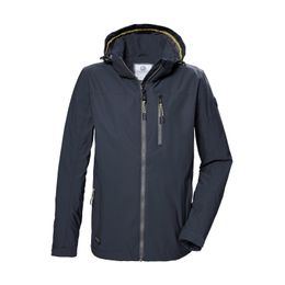G.I.G.A. by Killtec Funktionsjacke "GS 81 MN JCKT", Herren, Gr. L, blau (navy), Oberstoff: 100% Polyester, Futter: 100% Polyester (recycelt), G.I.G.A. DX BY KILLTEC, sportlich, Jacken, Wasserabweisende Herrenjacke, abnehmbare Kapuze