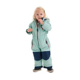 Overall "FISW 31 MNS ONPC", Jungen, Gr. 122/128, Normalgr&ouml;&szlig;en, gr&uuml;n (rauchmint), Obermaterial: 100% Polyester;Futter: 100% Polyester;F&uuml;llung: 100% Polyester, FIRST INSTINCT BY Killtec, Overalls Overall, Skioverall: wasserdicht, atmungsaktiv, reflektierend, verl&auml;ngerbar