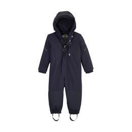 Overall "FIOW 10 MNS SFTSHLL ONPC", Kinder, Gr. 110/116, blau (navy), Oberstoff 1: Oberseite: 100% Polyester, Rückseite: 100% Polyester/ Oberstoff 2: 100% Polyester, FIRST INSTINCT BY Killtec, Sportlich, Overalls, Softshell Overall: atmungsaktiv, 10.000 mm Wassersäule, warmes Fleece