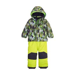 Skianzug "FISW 32 MNS JCKT AND PNTS", Kinder, Gr. 110/116, grün (olivgrün), Oberstoff: 100% Polyester, Futter: 100% Polyester, Wattierung: 100% Polyester, FIRST INSTINCT BY Killtec, Sportlich, Sportanzüge, 3-in-1 Skioverall, Camouflage, reflektierend, wasser- und winddicht