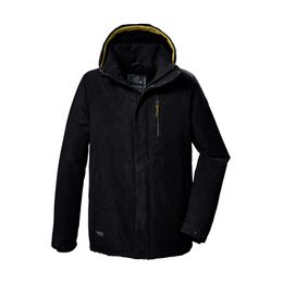 G.I.G.A. by Killtec Funktionsjacke "GW 71 MN JCKT", Herren, Gr. M, schwarz, Oberstoff: 100% Polyester, Futter: 100% Polyester (recycelt), Wattierung: 100% Polyester, G.I.G.A. DX BY KILLTEC, Jacken, Wasserdichte, atmungsaktive Winterjacke mit abnehmbarer Kapuze