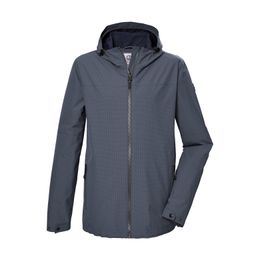 G.I.G.A. by Killtec Funktionsjacke "GS 80 MN JCKT", Herren, Gr. L, blau (graublau), Oberstoff: 100% Polyester, Futter: 100% Polyester (recycelt), G.I.G.A. DX BY KILLTEC, Sportlich, Jacken, Herrenjacke wasserdicht 8.000 mm, Kapuze, verstellbar