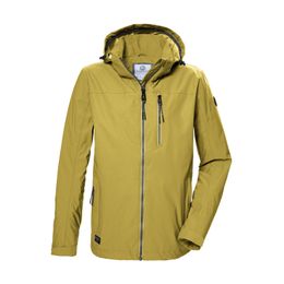 G.I.G.A. by Killtec Funktionsjacke "GS 81 MN JCKT", Herren, Gr. L, gelb (senf), Oberstoff: 100% Polyester, Futter: 100% Polyester (recycelt), G.I.G.A. DX BY KILLTEC, sportlich, Jacken, Wasserabweisende Herrenjacke, abnehmbare Kapuze