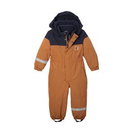 Overall "FIW 39 MNS ONPC", Kinder, Gr. 110/116, braun, Oberstoff: 100% Polyester, Futter: 100% Polyester, Füllung: 100% Polyester, FIRST INSTINCT BY Killtec, Sportlich, Overalls, Wasserdichter Skioverall mit Fleece, Kinnschutz und Reflexelementen