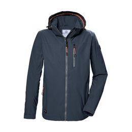 G.I.G.A. by Killtec Funktionsjacke "GS 81 MN JCKT", Herren, Gr. L, blau (dunkelblau), Oberstoff: 100% Polyester, Futter: 100% Polyester (recycelt), G.I.G.A. DX BY KILLTEC, sportlich, Jacken, Wasserabweisende Herrenjacke, abnehmbare Kapuze
