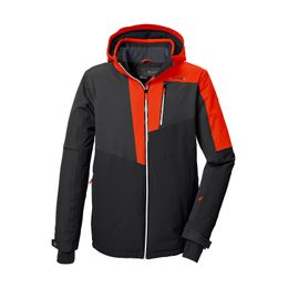 Skijacke Killtec "KSW 76 MN SKI JCKT", Herren, Gr. M, orange (dunkelorange), Oberstoff: 93% Polyester, 7% Elasthan, Futter: 100% Polyester, Wattierung: 100% Polyester (recycelt), Sportlich, Jacken, Herren Funktionsjacke: wasserdicht, atmungsaktiv, 4-Wege-Stretch