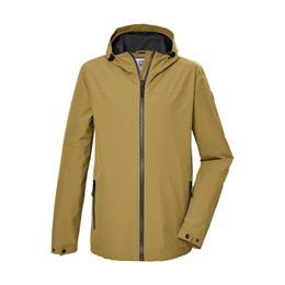 G.I.G.A. by Killtec Funktionsjacke "GS 80 MN JCKT", Herren, Gr. L, gelb, Oberstoff: 100% Polyester, Futter: 100% Polyester (recycelt), G.I.G.A. DX BY KILLTEC, Sportlich, Jacken, Herrenjacke wasserdicht 8.000 mm, Kapuze, verstellbar
