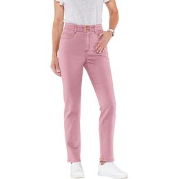 Damen Jeans im Paperbag-Schnitt hortensie, Gr&ouml;&szlig;e 48