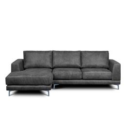KONSIMO Ecksofa Holco grau Maße (cm): B: 264 H: 82 » Möbel Kraft