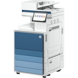 HP LaserJet Ent MFP 8601DN Printer Europ (Laser, Schwarz-Weiss), Drucker, Weiss, Blau