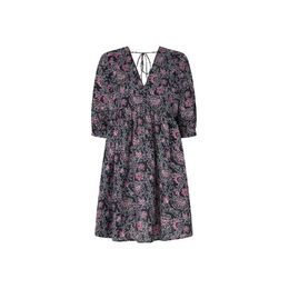 Pepe Jeans Kleid 'DARCY' Damen Größe 42 blau / pink / schwarz / weiß Winterkleid