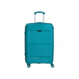 d&n D&N Travel Line 4200 - 4-Rollen-Trolley M 67 cm (taupe) in petrol | Gr.: onesize