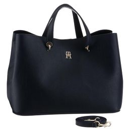 Tommy Hilfiger Henkeltasche »TH EMBLEM SATCHEL« mit TH-Emblem vorne DW6 Space Blue