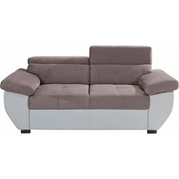 COTTA 2-Sitzer »Speedway« Big-Sofa mit Kopfteilverstellung schlamm/schlamm 0