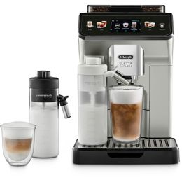 De'Longhi DE'LONGHI Kaffeevollautomat »Eletta Explore ECAM450.55.S - 40 Rezepte, heißer & kalter Milchschaum« 3, 5" Touch-Display, herausnehmbare Brühgruppe,...