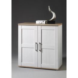 HBZ-MEBLE HBZ Kommode »Romance im Landhaustil, BxHxT 93x99x45 cm« Schrank mit 2 Türen und 2 Einlegeböden sibiu lärche