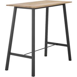Stolkom Bartisch »Kent Eiche Massivholz geölt, Hochtisch BxHxT 120x104x60 cm« Industrial Style Eiche Massivholz geölt durchgehende Lamelle Eiche +...