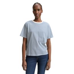 Tom Tailor Denim T-Shirt mit Streifen Muster small dusty blue white stripe XS (34) XS (34) T-Shirt von Tom Tailor Denim