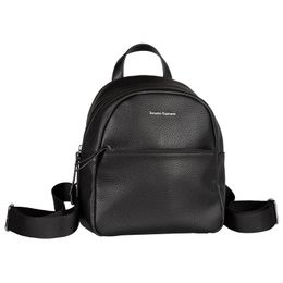 Bruno Banani Cityrucksack »Amalfi« Freizeit Rucksack schwarz B/H/T: 23 cm x 28 cm x 12 cm B/H/T: 23 cm x 28 cm x 12 cm Aus Lederimitat