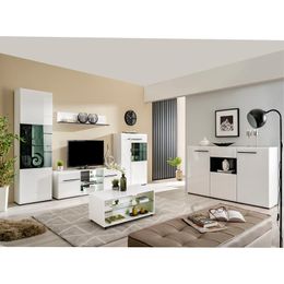 Inosign Lowboard &raquo;Trentino&laquo; Kommode, Breite 150 cm, Hochglanzfronten schwarz Glas, MDF, Spanplatte