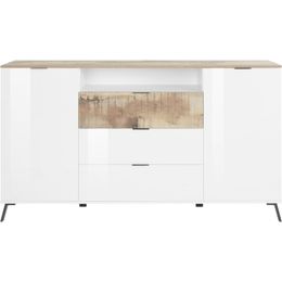 Inosign Highboard »CASANOVA« Höhe ca. 100 cm weiß-pereira Made in Italy