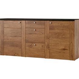 Home Affaire Sideboard »Larona, zeitlose Kommode mit 2 Türen, 3 Schubkästen, Türkommode, « Höhe 84 cm, viel Stauraum, Anrichte mit dekorativer...