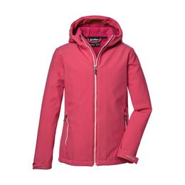 Killtec Softshelljacke &raquo;KOS 358 GRLS SFTSHLL JCKT&laquo; Wind- und wasserabweisend, PFAS-frei impr&auml;gniert koralle 140 140 M&auml;dchen Softshelljacke mit Kapuze