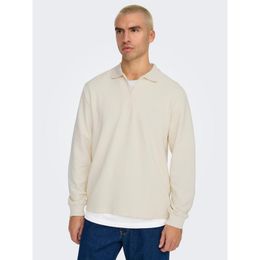 Only & Sons Only & Sons Herren ONLY & SONS Poloshirt &raquo;ONSTREVOR REG LS POLO&laquo; wei&szlig; S