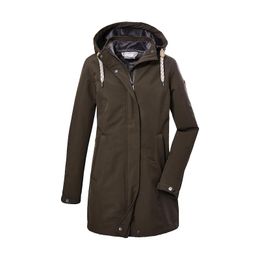 G.I.G.A. by Killtec G.I.G.A. DX BY KILLTEC Softshellparka »GW 19 WMN SFTSHLL PRK« Wasser- und winddichter Damen Softshellparka mit Fleece-Futter olivgrün 46 46 Damen...