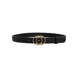 Only Taillengürtel »ONLRASMI FAUX LEATHER JEANS BELT« Black w. GOLD BUCKLE