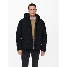 Only & Sons ONLY & SONS Steppjacke »ONSCAYSON PUFFA OTW NOOS« mit Kapuze Black XL XL Steppjacke von Only & Sons