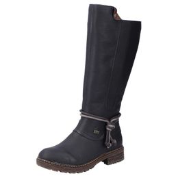 Rieker Winterstiefel, Langschaftstiefel, Blockabsatz, TEX-Membran, seitlicher Stretch schwarz 39 39 Mit TEX, dadurch wasserabweisend, winddicht und...