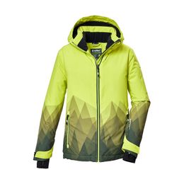 Killtec Skijacke »KSW 383 BYS SKI JCKT« Wasser- und winddichte Skijacke mit verstellbarer Kapuze limette 152 152 Jungen Skijacke mit Kapuze und...